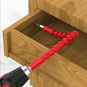 Super Bit, Superbit Screwdriver Flexible,Flexible Drill Bit Extension, Super Bit Bendable Tool, Suitable for all Electric Hand Drills (2 piece Black)