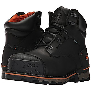 Timberland PRO Men's Boondock 6 Inch Composite Safety Toe Waterproof Industrial Work Boot, Black, 10.5