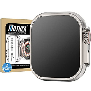 Mothca 2 Pack Tempered Glass Matte Screen Protector for Apple Watch Ultra 2 (49mm)/ Apple Watch Ultra (49mm) [Quick Fit Case] Auto-alignment HD Clear Touch Sensitive Anti-Scratch 9H Matte Glass Film