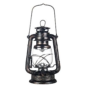 Vintage Storm Lantern Lights Lamp Lantern Retro LED Dimming Kerosene Lamps Portable Battery Lamp Table Lanterns for Home,Garden,Camping 7.8in