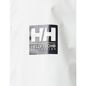 Helly Hansen Women's Crew Hooded Midlayer Fleece Lined Waterproof Rain Jacket, 001 White, XX-Large