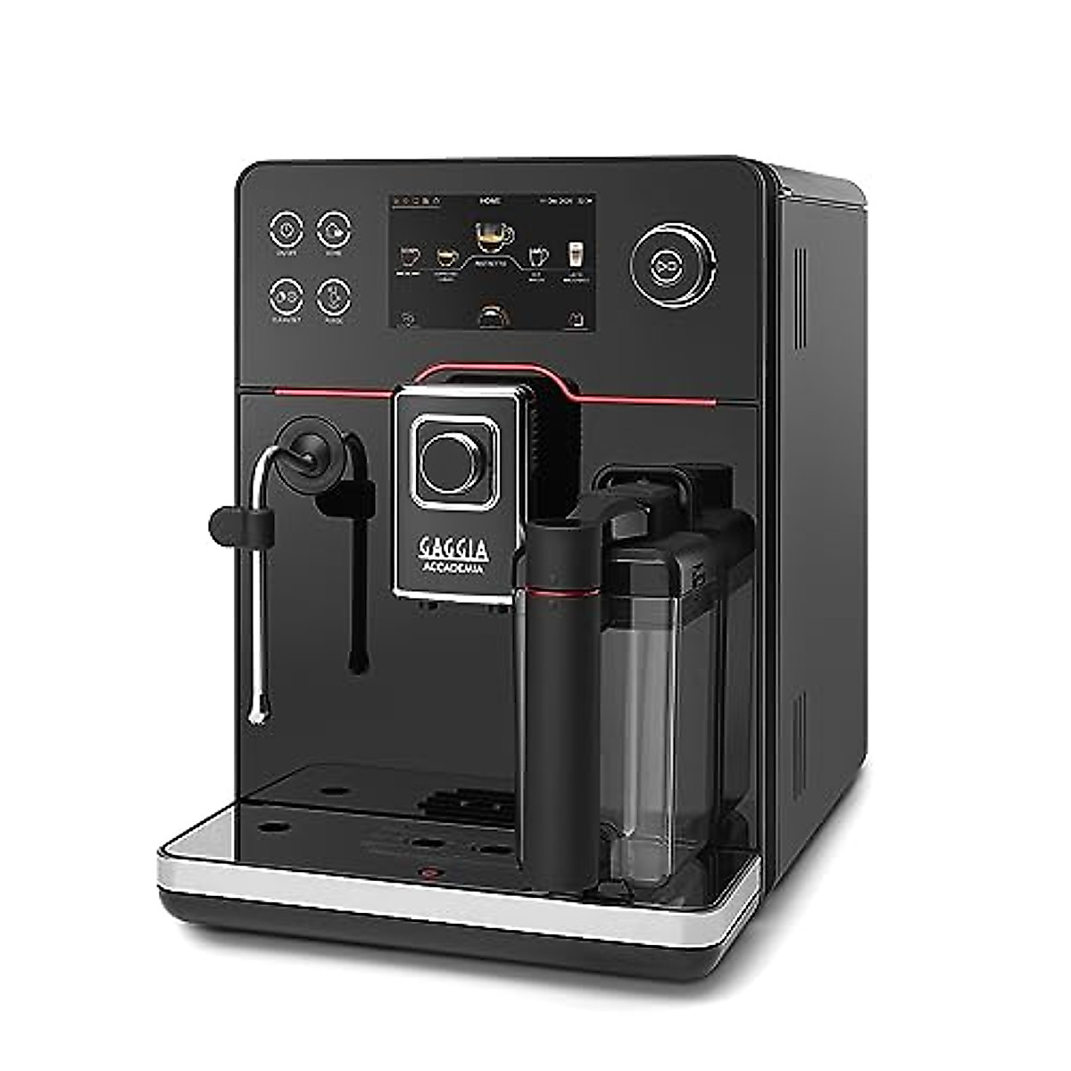 Gaggia Accademia Luxury Italian Fully Automatic Espresso Machine with 19 Customized drink settings,0.5 Liters,RI9782/46 Brushed Stainless