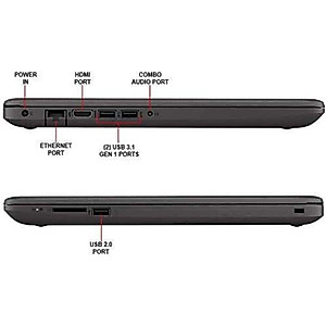 HP ProBook 255 G7 15.6" Business Laptop Computer, AMD Athlon Silver 3050U Up to 3.2GHz, 8GB DDR4 RAM, 256GB SSD, 802.11AC WiFi, Bluetooth 4.2, Dark ash Silver, Windows 10 Pro, BROAG Extension Cable