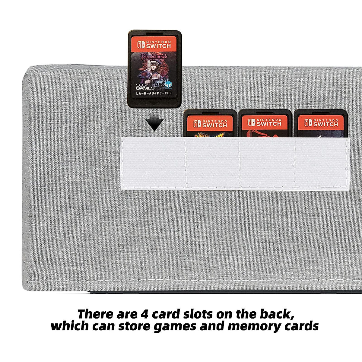 Dust Cover for Nintendo Switch & Switch OLED Dust Protector Custom Designed Water Proof for Nintendo Switch & Switch OLED Thick Fabric Precision Cut Easy Access Cable Port (Grey)