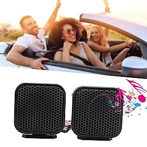 Qqmora Car Audio Speaker, 2pcs 500W 4ohms High Power Stereo Speaker Hi-Fi Silk Film Tweeter Car Audio System Universal with 4pcs Mounting Screws