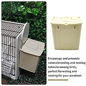 Parrot Breeding Box Hanging Bird Nest Bird Cage Plastic House Mating Box Lovebird Parakeet Cockatiel Budgie Conure