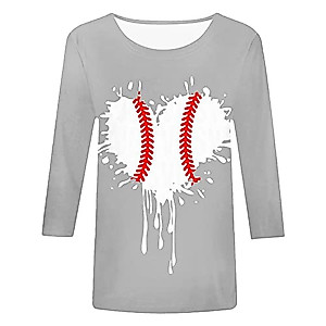 Women's Oversized Tshirts Womens Fashion Tops 2023 Black Plus Size Top Orange Workout Top Cami Tops Tie Dye Shirt Kit Long Sleeve Work Shirts American Flag Golf Shirt Grey M