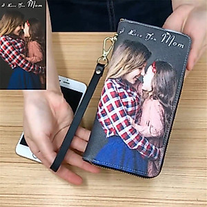 a266XDKSJK Personality Women Leather Wallet Clutch Bag Card Case Cash Holder Wallets Custom Photos Wallets Print Any Photo