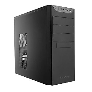 Antec Mid-Tower Case with 2X USB 3.0 Ports Durable Steel Bottom & Front Side Vents Case - Black - VSK4000E-U3