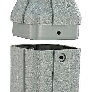 Global Industrial Gray Outdoor Ashtray, 1-1/2 Gallon