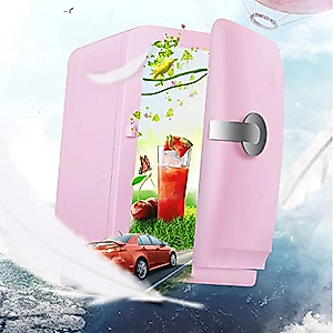 REKIRO Skincare Fridge, Mini Fridge for Bedroom, Makeup Refrigerator, Tiny Cosmetic Beauty Fridge, Desk Fridge for Office, Small Breastmilk Fridge, Portable Design with Handle, 5 Liter