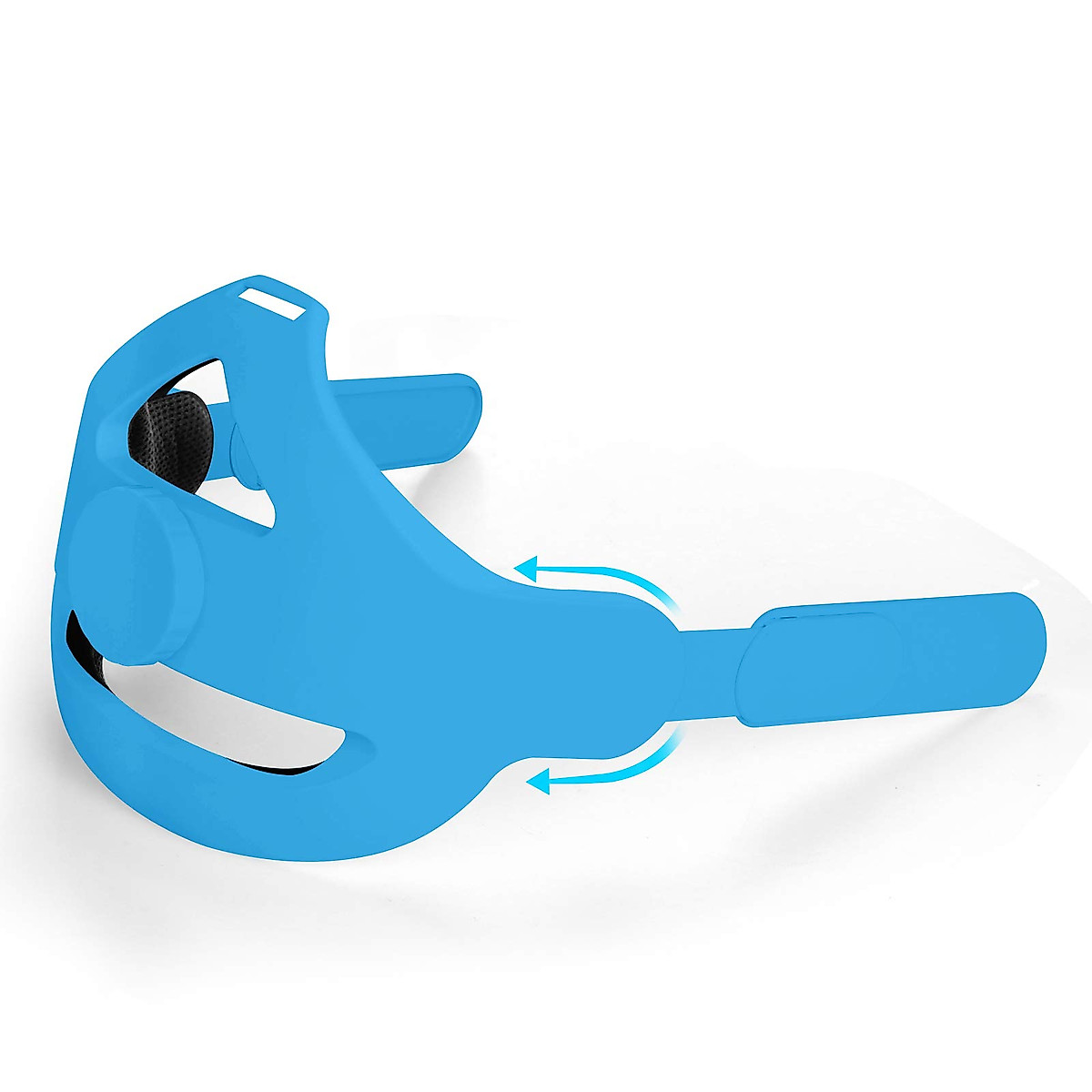 MASiKEN K6 Adjustable Replace Elite Head Strap for Oculus Quest 2, Enhanced Support and Comfort Head Pad Cushion,Reduce Head Pressure,Optimize Interface Fillet and Headstock Angle (Blue)