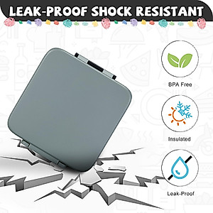 MAISON HUIS Bento Lunch Box for Kids With 8oz Soup Thermos, Leakproof Lunch Compartment Containers with 4 Compartment Bento Box, Thermos Food Jar and Lunch Bag, BPA Free,Travel, School(Unicorn)