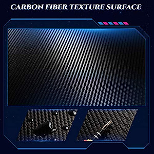 FDW Computer Desk Gaming Desk 55 inches Home Office Desk with Headphone Hook Cup Holder and Socket Rack Full-Surface Mouse Pad Gamer Workstation for Adult Teens,Black