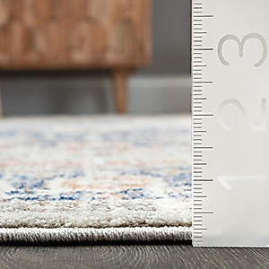 nuLOOM Vintage Jacquie Floral Area Rug, 8' x 11', Blue