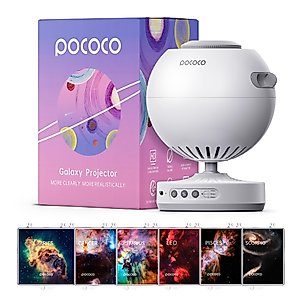 【Limited Time Offer: 16% Off 】POCOCO Galaxy Projector + Realistic Constellation-2 - Discs (6 Pieces)