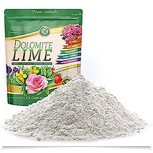 Organic Dolomite Lime - Made in USA Garden Soil Amendment Fertilizer for Plants. Calcium/Magnesium Additive. Safely Raise & Stabilize pH - Earthbox. 100% Water Soluble.
