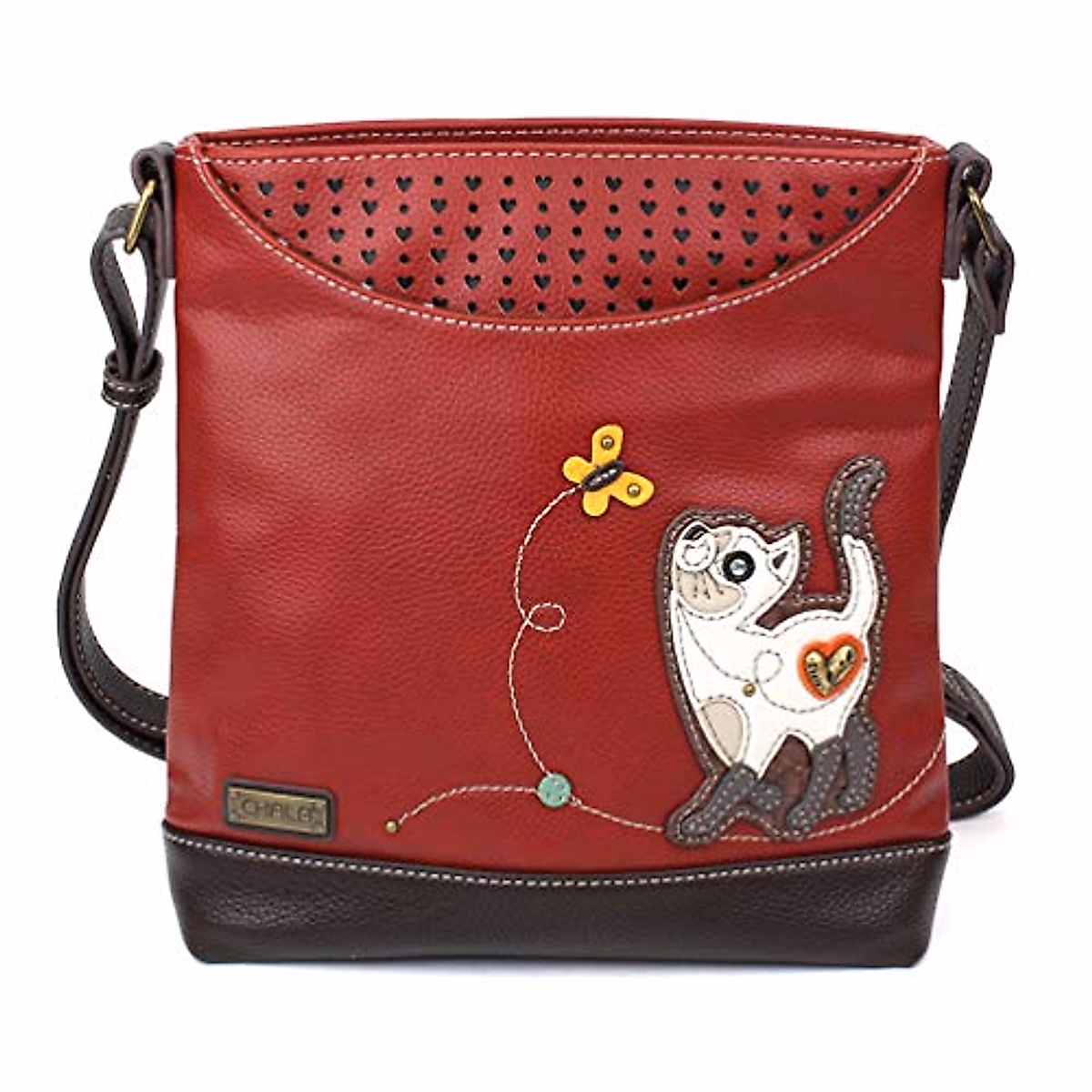 Chala Sweet Messenger Tote Bag - Slim Cat - Burgundy