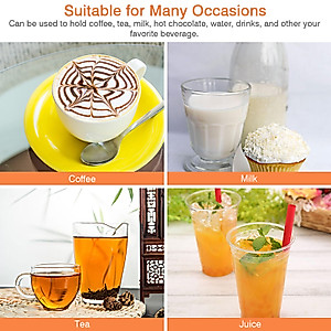 DOITOOL Halloween Mug Pumpkin Mug with Lid, Ceramic Coffee Milk Mug Halloween Water Cup for Home Party (Orange)