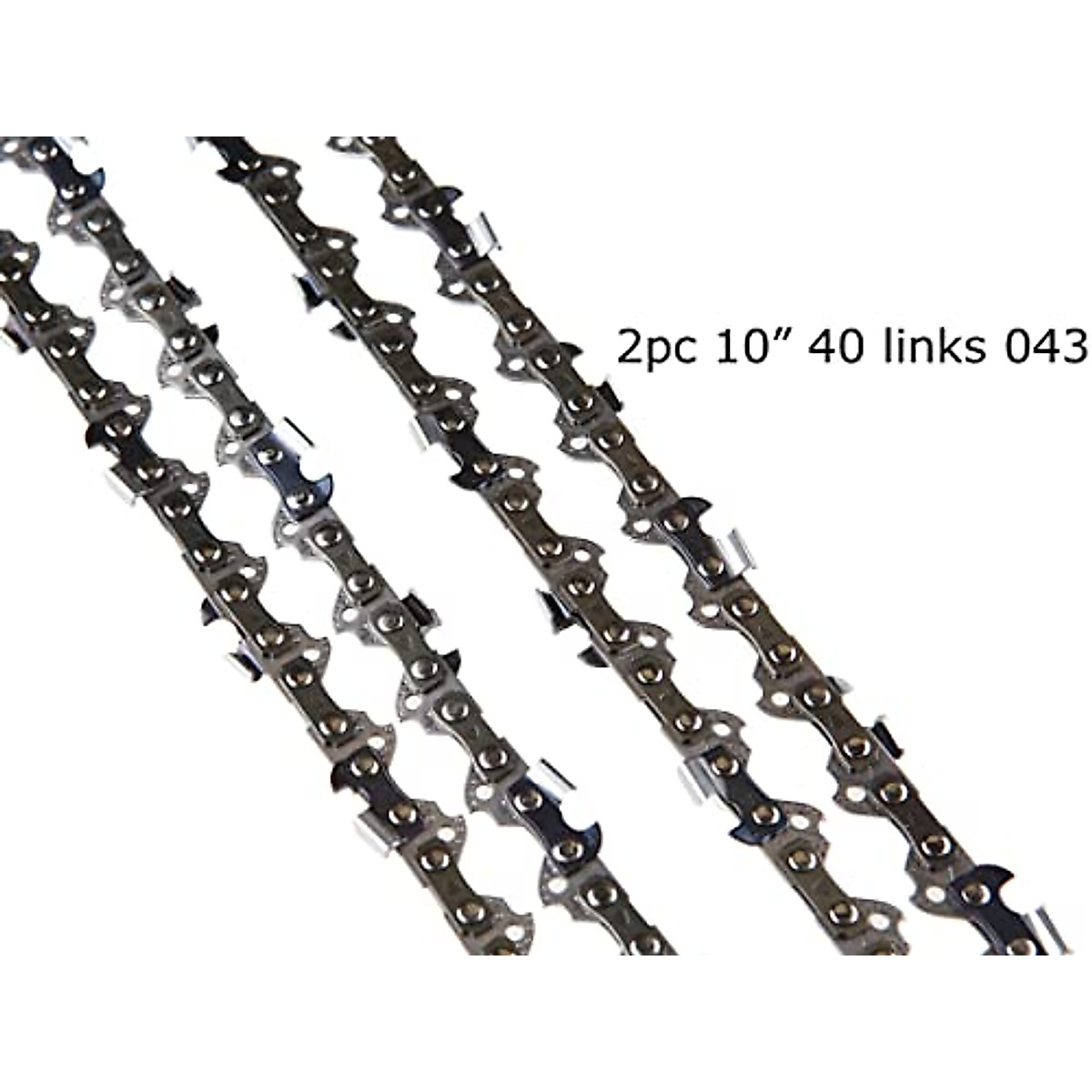 2PC 10-Inch Replacement Chain for Black & Decker LCS1020 20V Max Lithium Ion Chainsaw