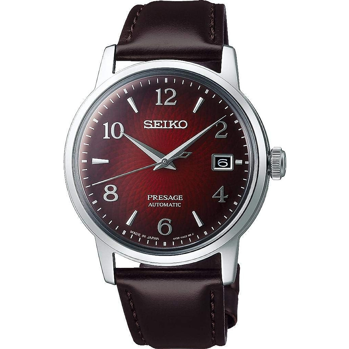 Seiko Presage Automatic Red Dial Men's Watch SRPE41J1