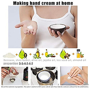 Howemon White Beeswax Pellets 2LB 100% Pure and Natural Triple Filtered for Skin, Face, Body and Hair Care DIY Creams, Lotions, Lip Balm and Soap Making Supplies