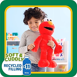 Just Play Sesame Street Big Hugs 18-inch Large Plush Elmo Doll, Soft and Cuddly, Red, Pretend Play, Kids Toys for Ages 18 Month