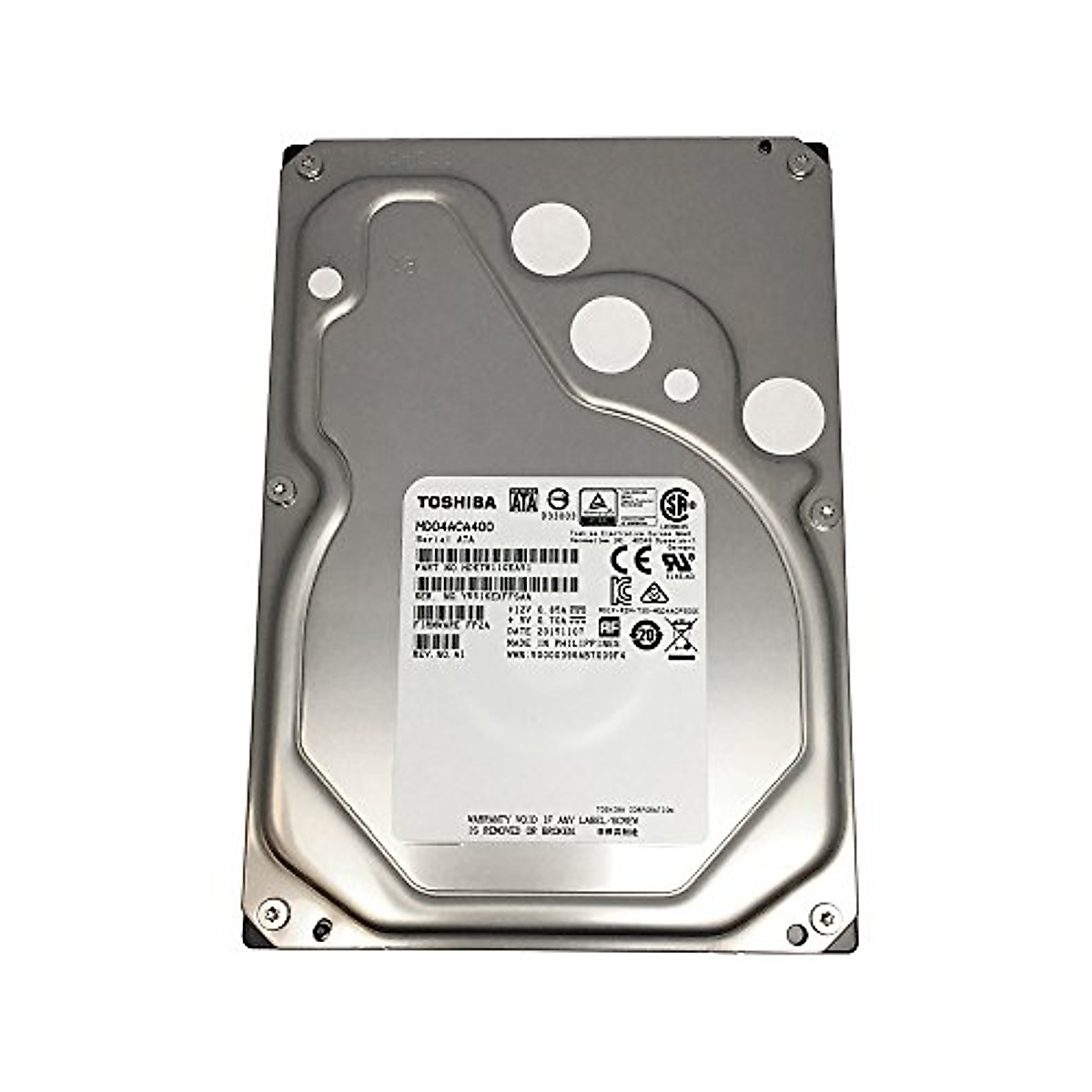 Toshiba 4.0TB MD04ACA400 SATA 6.0Gb/s 7200rpm Internal Hard Disk Drive