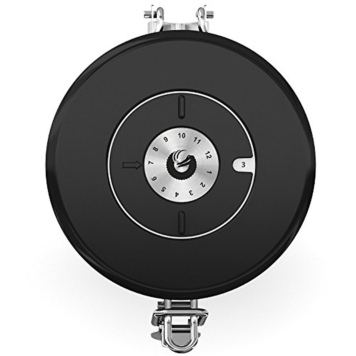 Coffee Gator Coffee Canister, Stainless Steel Airtight Coffee Containers for Ground Coffee with Date-Tracker, CO2-Release Valve, Measuring Scoop & Travel Jar - Medium, 16 oz, Silver