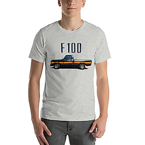 1979 F100 Custom Pickup Truck Retro Short-Sleeve Unisex T-Shirt Sport Grey