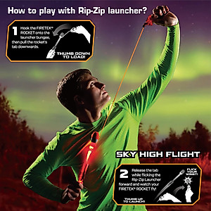 Zing Firetek Arrow Refill Pack, 4X Light up Whistling Arrows, for Long Range Outdoor Play with Friends and Family, for Ages 14 and Up