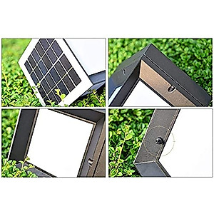 KLFJFD Solar Lights Outdoor,LED Solar Pillar Lamp Modern Simple Metal Aluminum Outdoor Post Light,Villa Park Home Garden Decoration