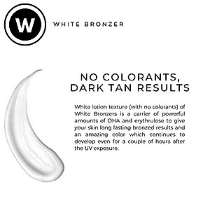 Onyx Mega Bronzer Indoor Tanning Lotion - Double Bronzing Tanning Lotion with Anti-Orange Formula - Gradual Tanning for Tanning Beds and Summer Essentials - White Bronzer for Stain-Free Effect