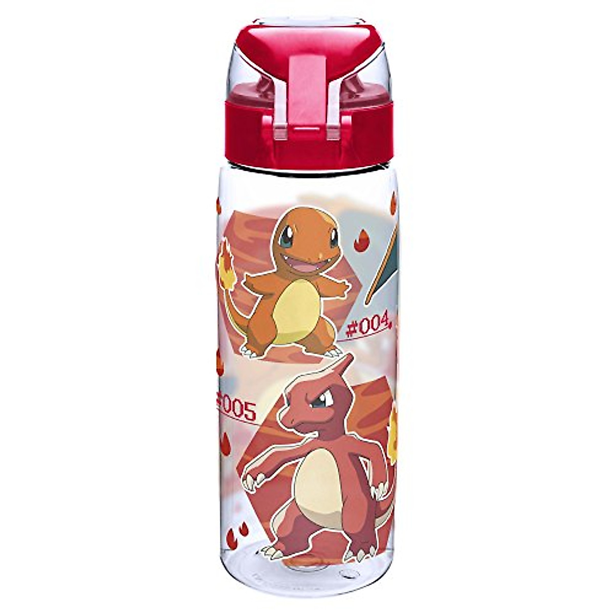 Zak Designs Zak Designs Pokemon Reusable Tritan Plastic Water Bottle with Flip Top Cap, Single, Pokemon-K951