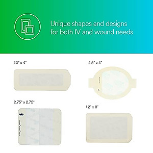 3M™ Tegaderm™ Transparent Film Dressing Frame Style, 1626, 4 in x 4-3/4 in (10 cm x 12 cm), 50/ct 4ct/Case