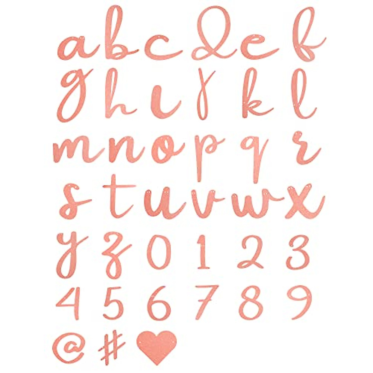 Personalize Your Cursive Glitter Letter Banner | Gold, Silver, Rose Gold