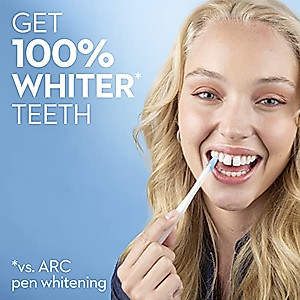 Crest Whitening Emulsions + Bad Breath Germ Kill Leave-On Teeth Whitening Gel Kit with Wand Applicator and Stand, Apply & Go, 0.88oz