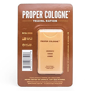 Duke Cannon Supply Co. Proper Cologne, 0.34 Fl Oz - Sawtooth/Eau de Parfum for Men, Travel Ration