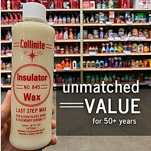Collinite No. 845 Insulator Wax, 16 Fl Oz - 1 Pack & Microfiber Sponge Applicators Combo