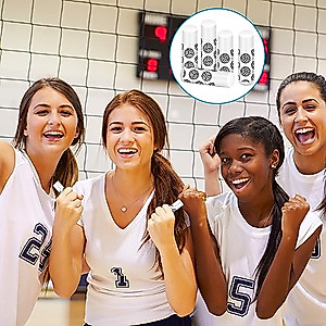 Demissle 40 Pcs Sports Themed Lip Balm, Sports Lipstick, Organic Jasmine Taste Moisturizing Lip Balm, Sports Gifts for Women, Girl, Team (Volleyball)