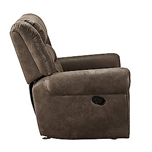 Lexicon Shay Double Glider Manual Reclining Loveseat, Brown