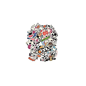 Cow Themed Gifts- Cow Print Tumbler Cup Gift for Women with Cow Keychain- Cow Print Stickers 50 pack- Gift Idea for Cow Lover- Farm Gifts for Women Stainless Steel (20 OZ)