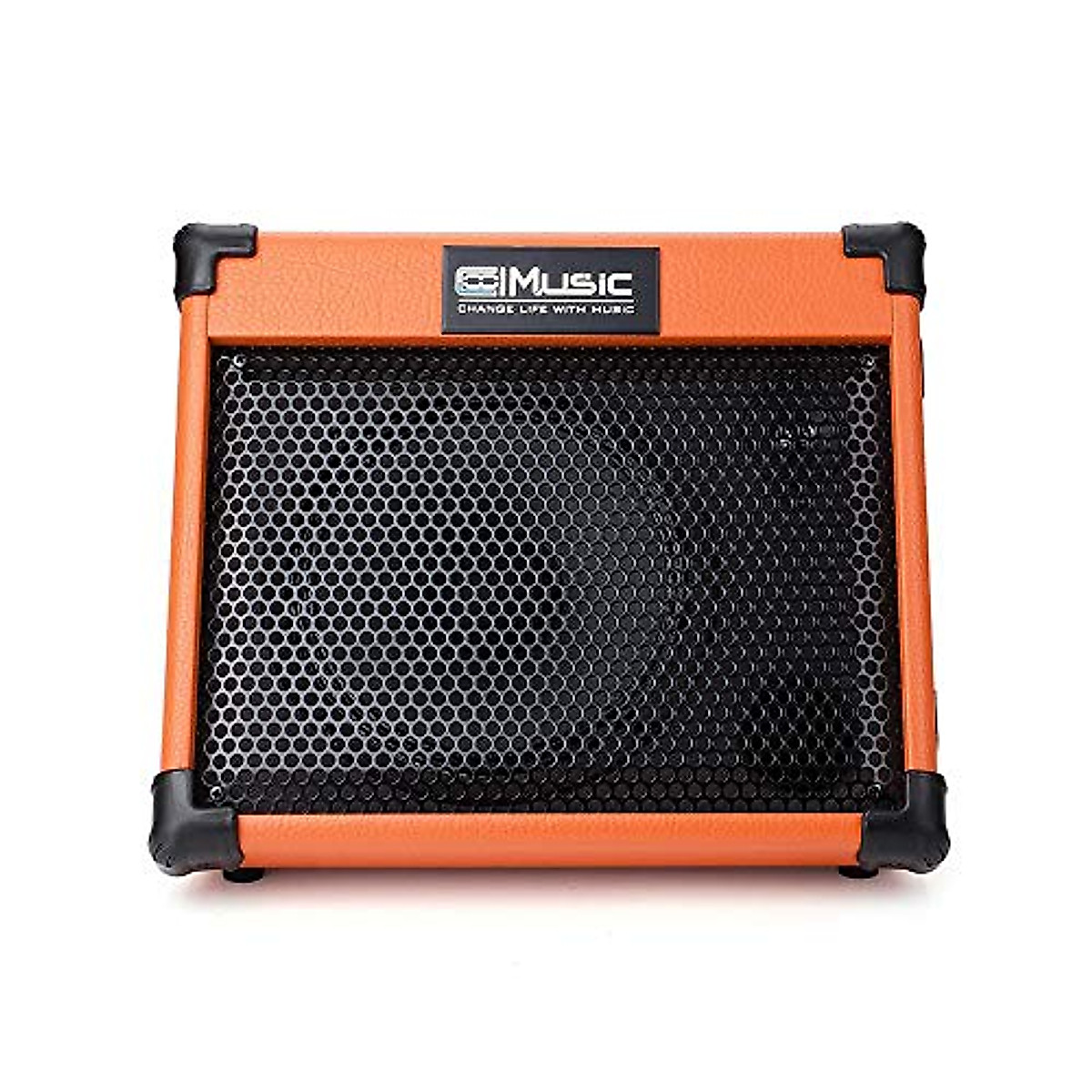 Acoustic Guitar Amplifier, 20 Watt Bluetooth Amp for Guitar Acoustic with Reverb Chorus Effect, 3 Band EQ（Including Microphone and Audio Cable）