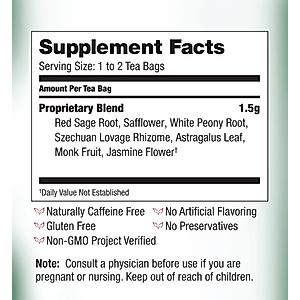 BRAVO TEAS&HERBS Blood Circulation Herbal Tea, Caffeine Free, 20 Count