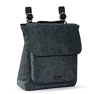 Sakroots Womens Olympic Convertible Backpack, Black & White One World, One Size US