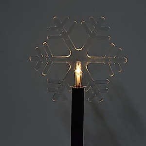 FastUU Holiday Decoration Light, Waterproof Durable Practical Romantic Solar Light Snowflake for Courtyardsyard for Outdoor for Garden Landscape for Home