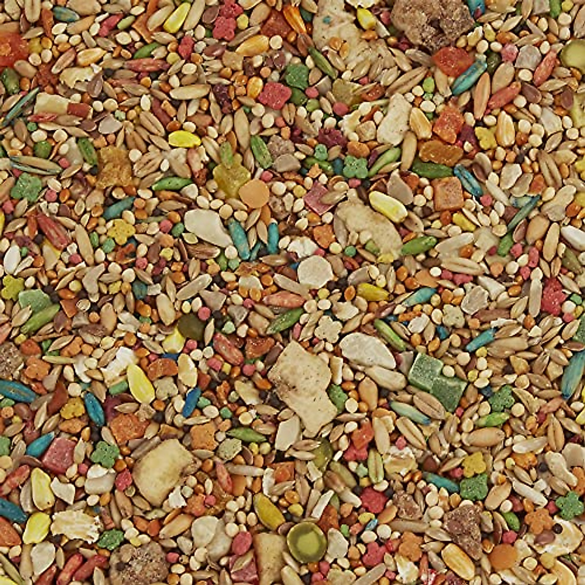 F.M. Brown's Tropical Carnival Gourmet Parakeet Food, Nutritionally Enhanced Daily Diet with Fruits, Veggies, Nuts, Seeds, and Grains, 2-lb Bag - Vitamin-Nutrient Fortified