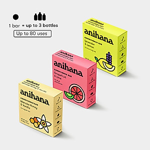 ANIHANA Conditioner Bar for Regular Normal Hair Clean Purifying Natural Healthy Look and Shine Paraben Free Manuka Honey and Almond 2.1 oz