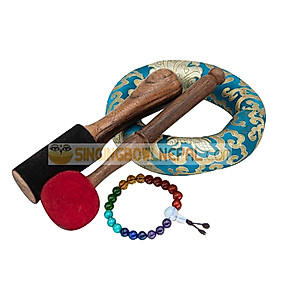 Singing Bowl Nepal-10" Buddha Carved Super Sound Tibetan Yoga Bowl ,Tibetan Handmade Singing Bowl for Meditation, Healing & Music Therapy