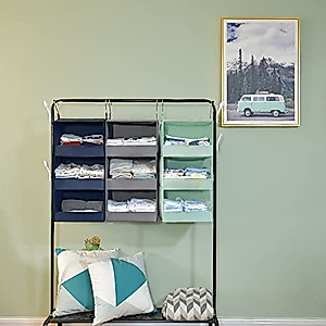 GRANNY SAYS Bundle of 2-Pack Hanging Storage Organizers & 1-Pack Hanging Closet Organizer